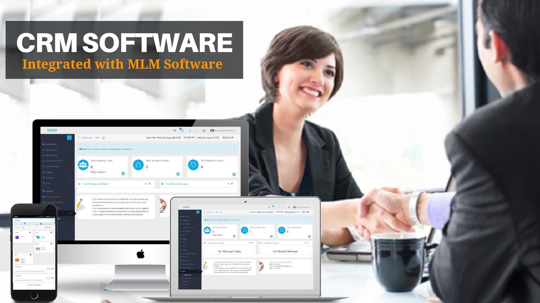 CRM Integrated MLM Software - CRM for Network Marketing